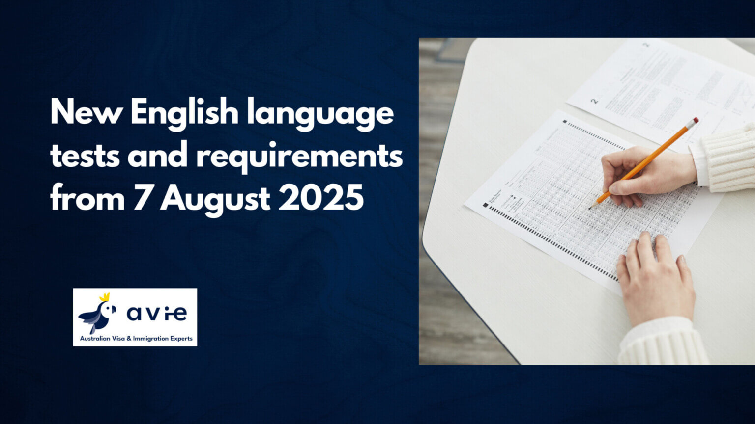 New English Language Tests and Requirements