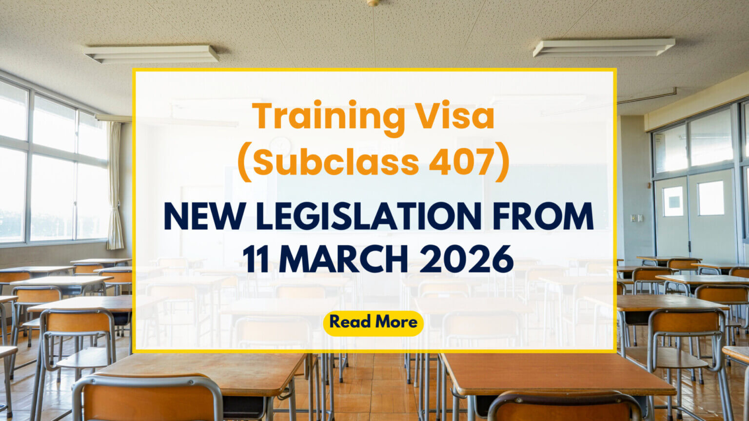 407 Training Visa Changes March 2026